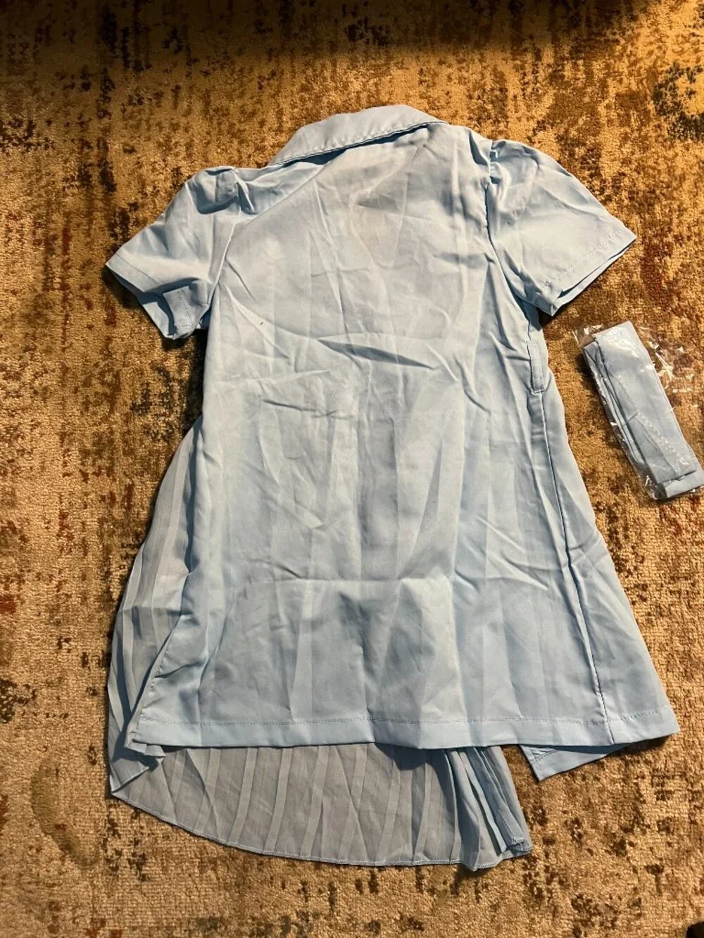 Dresses | Light Blue Dress With Matching Belt | Poshmark